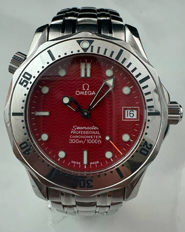 2010 Omega Seamaster 36MM Red Dial Steel Bracelet (2552.61) – Grailzee