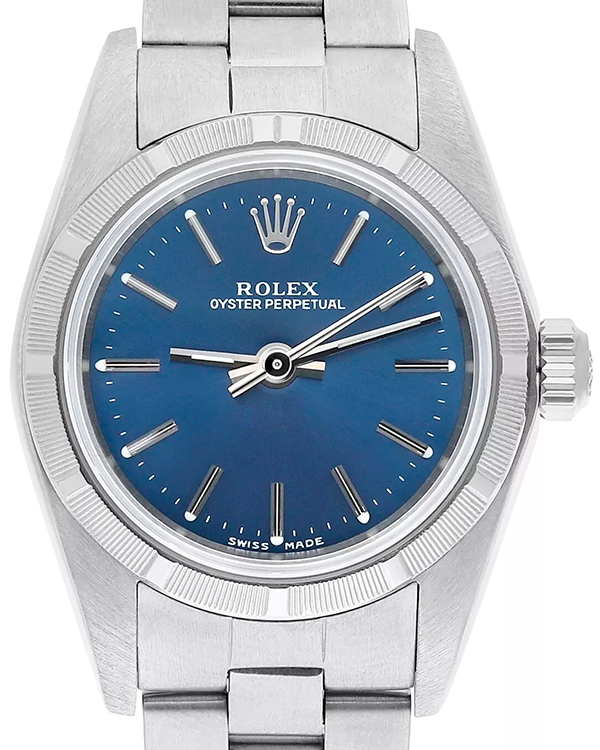 (Y serial) Rolex Oyster Perpetual 26MM Blue Dial Oyster Bracelet (7603 ...