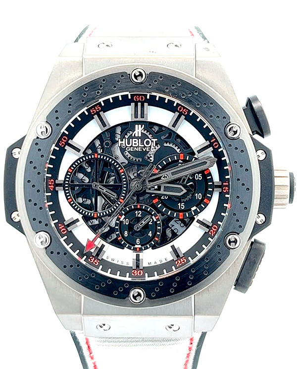 Hublot King Power F1 Suzuka 48MM Skeleton Dial Textile Strap (710.ZM.1 ...