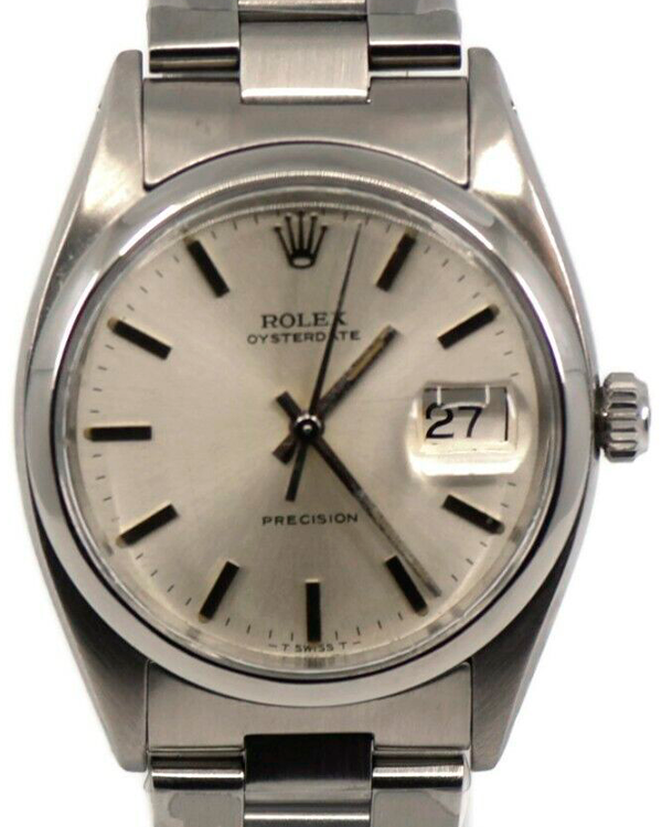 Rolex Oyster Precision 34MM Silver Dial Steel Bracelet (6494) – Grailzee
