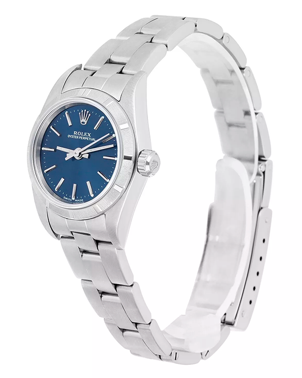 (Y serial) Rolex Oyster Perpetual 26MM Blue Dial Oyster Bracelet (7603 ...