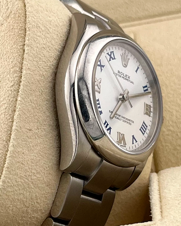 Rolex Oyster Perpetual 31MM White Dial Steel Bracelet (177200) – Grailzee