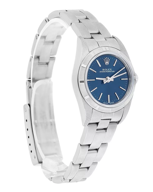 (Y serial) Rolex Oyster Perpetual 26MM Blue Dial Oyster Bracelet (7603 ...