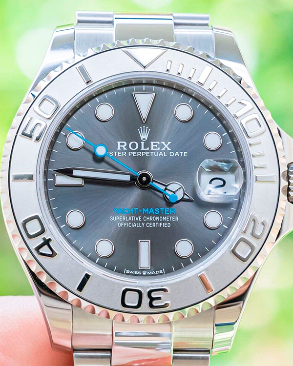 Rolex Yacht-Master 37MM Slate Dial Oyster Bracelet (268622) – Grailzee