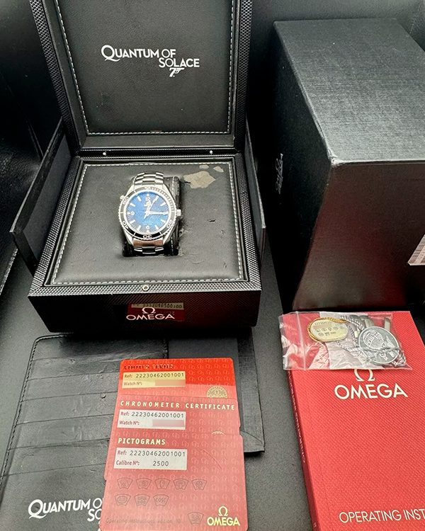 Omega Seamaster Planet Ocean 007 Quantum Of Solace L.E. 45MM Black Dia ...