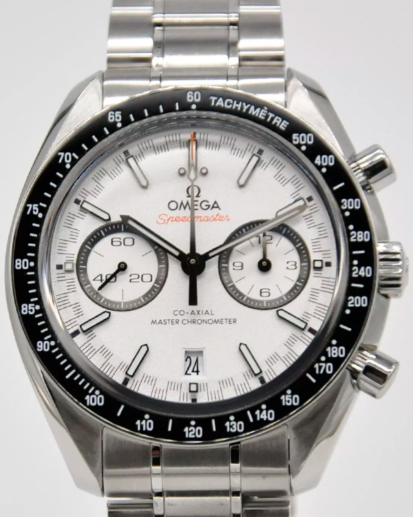 Omega Speedmaster Racing 44.25MM White Dial Steel Bracelet (329.30.44 ...