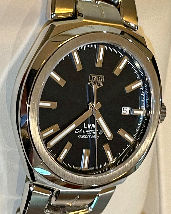 TAG Heuer Link Calibre 5 Automatic 41MM Steel Blue Dial (WBC2112.BA060 ...
