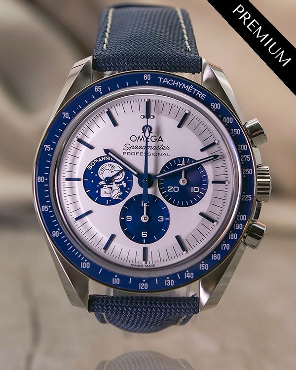 2024 Omega Speedmaster "Silver Snoopy Award" 42MM Silver Dial Textile ...