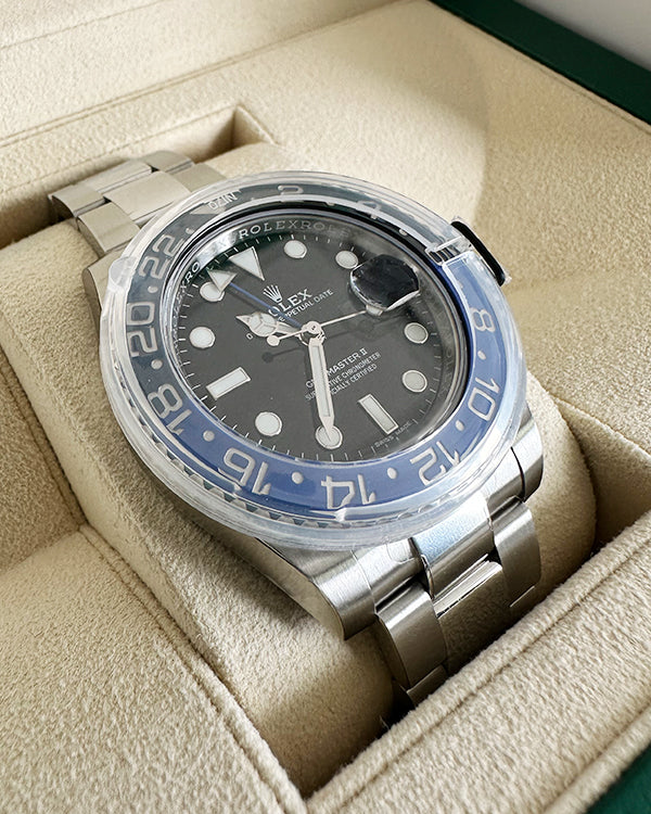 No Reserve - Rolex Batman GMT-Master II Black and Blue Bezel (116710BL ...