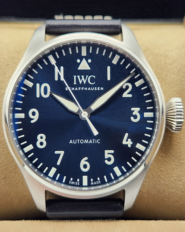IWC Big Pilot 43MM Blue Dial Leather Strap (IW329303) – Grailzee